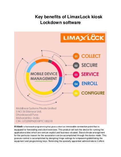 Key benefits of LimaxLock kiosk Lockdown software | PDF