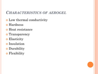 Aerogels also known as Frozen smoke exceptional light weight material ...