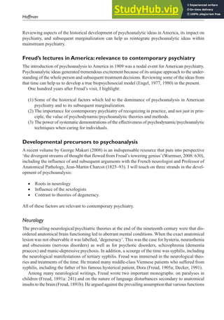 Article One Hundred Years After Sigmund Freud S Lectures In America ...