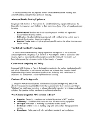 Article on Ferrite Testing | Integrated NDE Solution.pdf