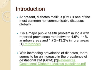 Article on gestational diabetes mellitus | PPT