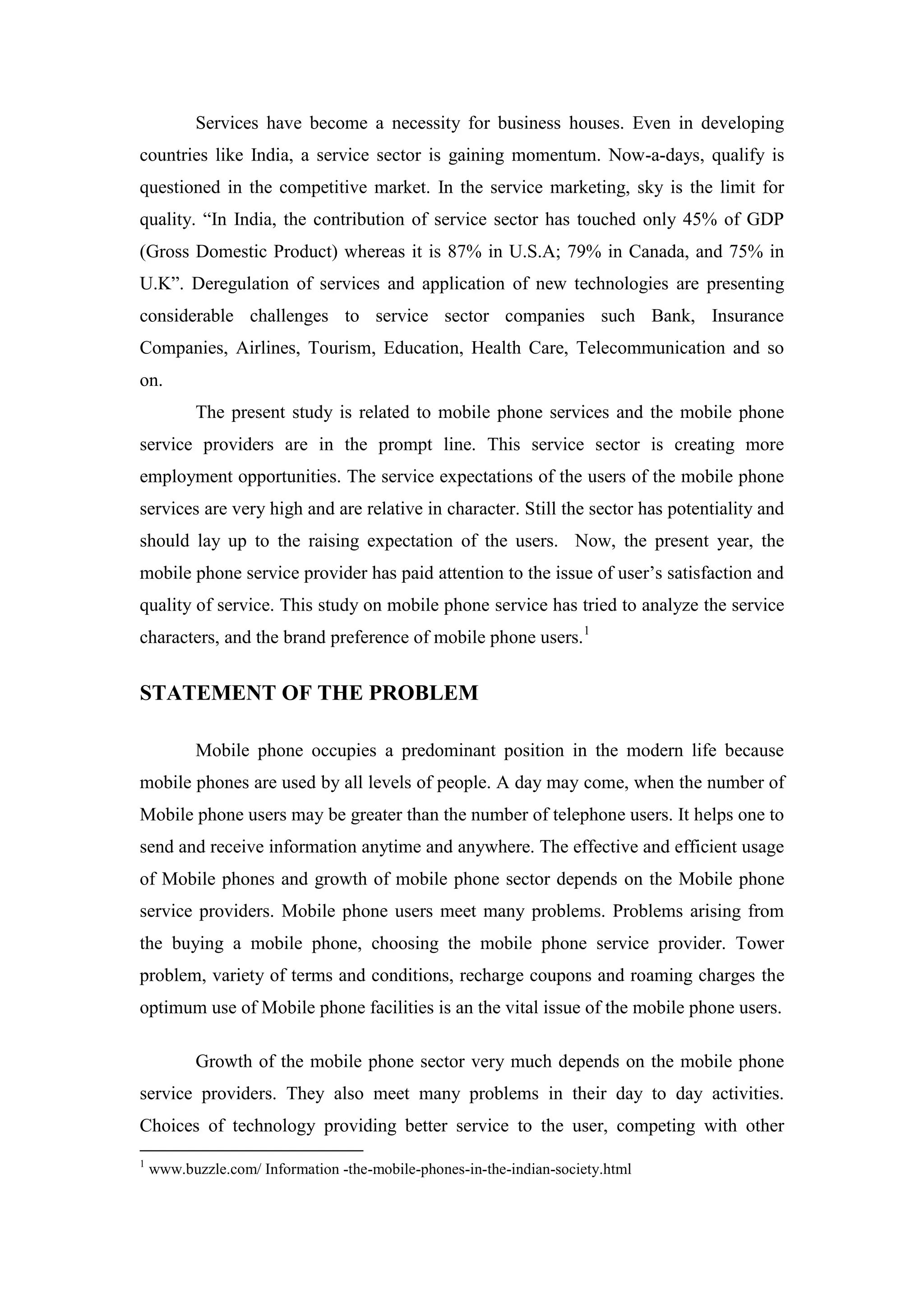 Article on mobile phone | DOCX