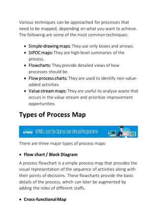 Process Mapping in Six Sigma | PDF