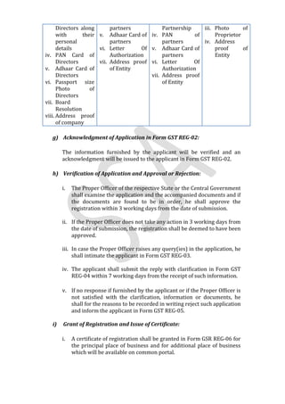 Registration Under GST- Explained Simply | PDF