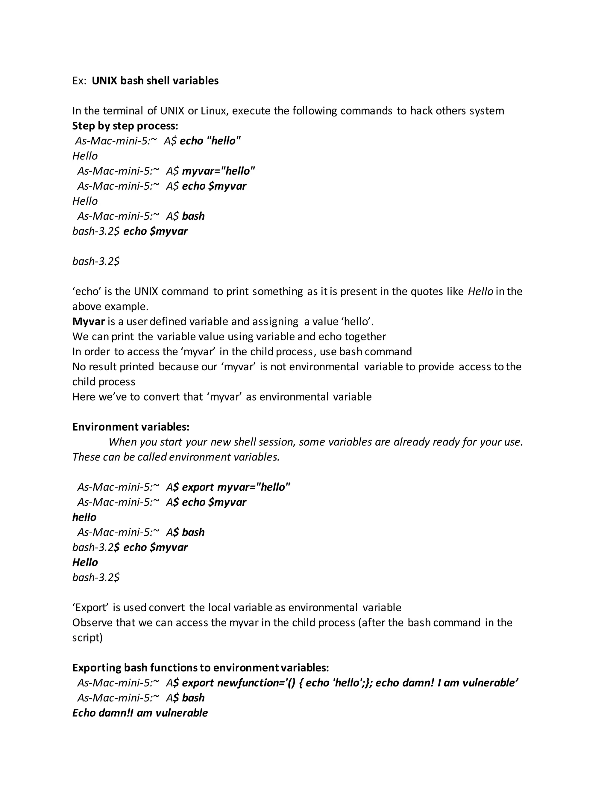 Article on shellshock | DOCX | Operating Systems | Computer Software ...