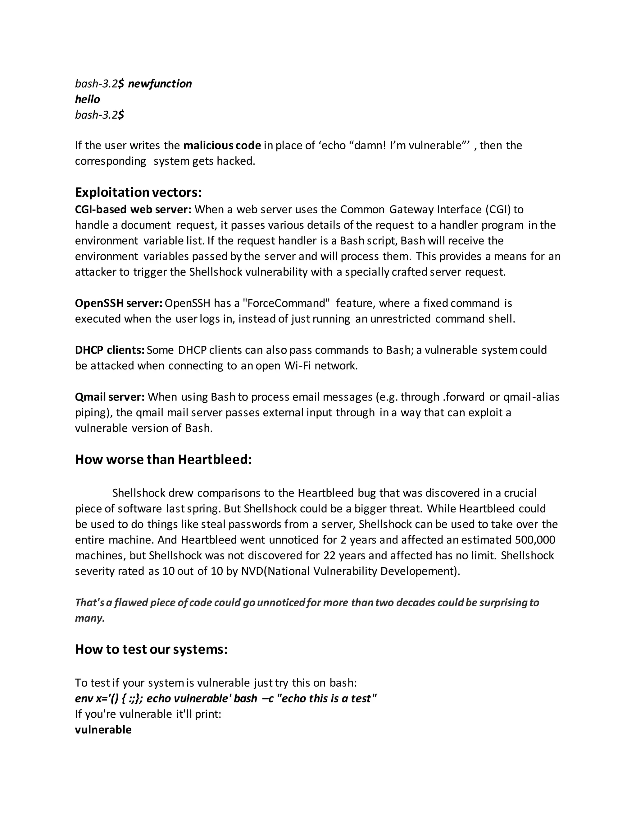 Article on shellshock | DOCX | Operating Systems | Computer Software ...