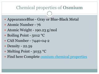 Article on smithson tennant - discoverer of iridium & osmium elements | PPT