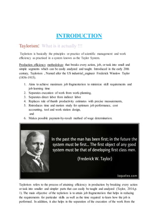 Article on taylorism in u.k | DOCX