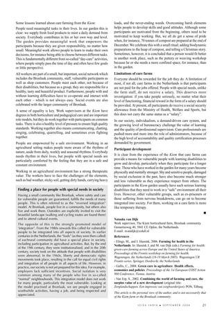 People with Learning Difficulties Develop Confidence through Care ...