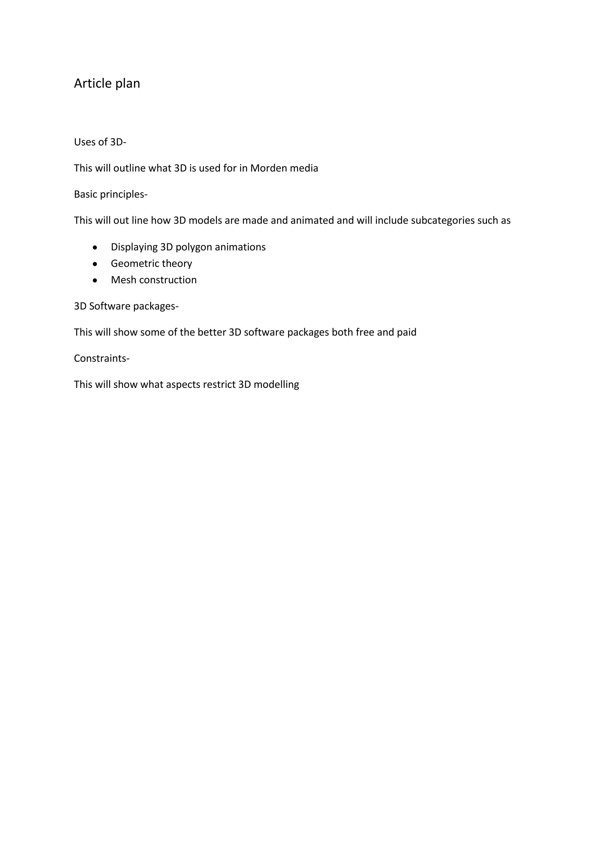 Article plan | DOCX