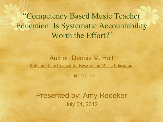 Competency Based Teacher Education | PPT