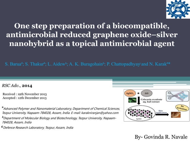 RSC Adv. Article presentation | PPTX