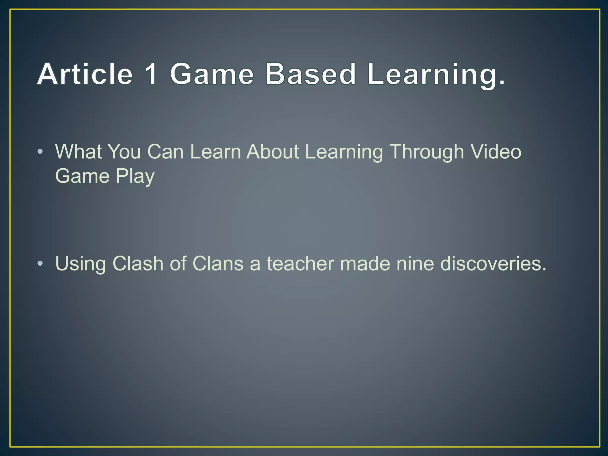 Article presentation toncich | PPT