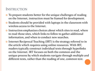 Article Reflection | PPTX | Internet for Beginners | Internet