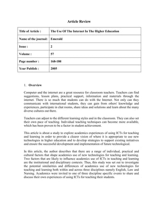 Article review | DOCX