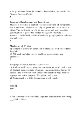 Article Review Grading CriteriaREQUIREMENTS POSSIBLEACT.docx