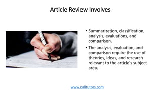 Article review help | PPTX