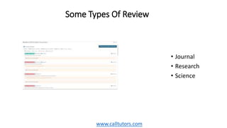 Article review help | PPTX