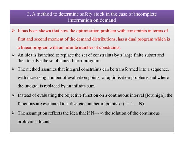 Linear programming formulation in inventory management decision ...