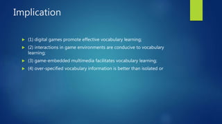 Article review presentation Vocabulary | PPT