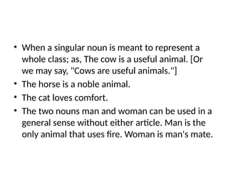 Articles and there uses in the sentence in easy way | PPTX