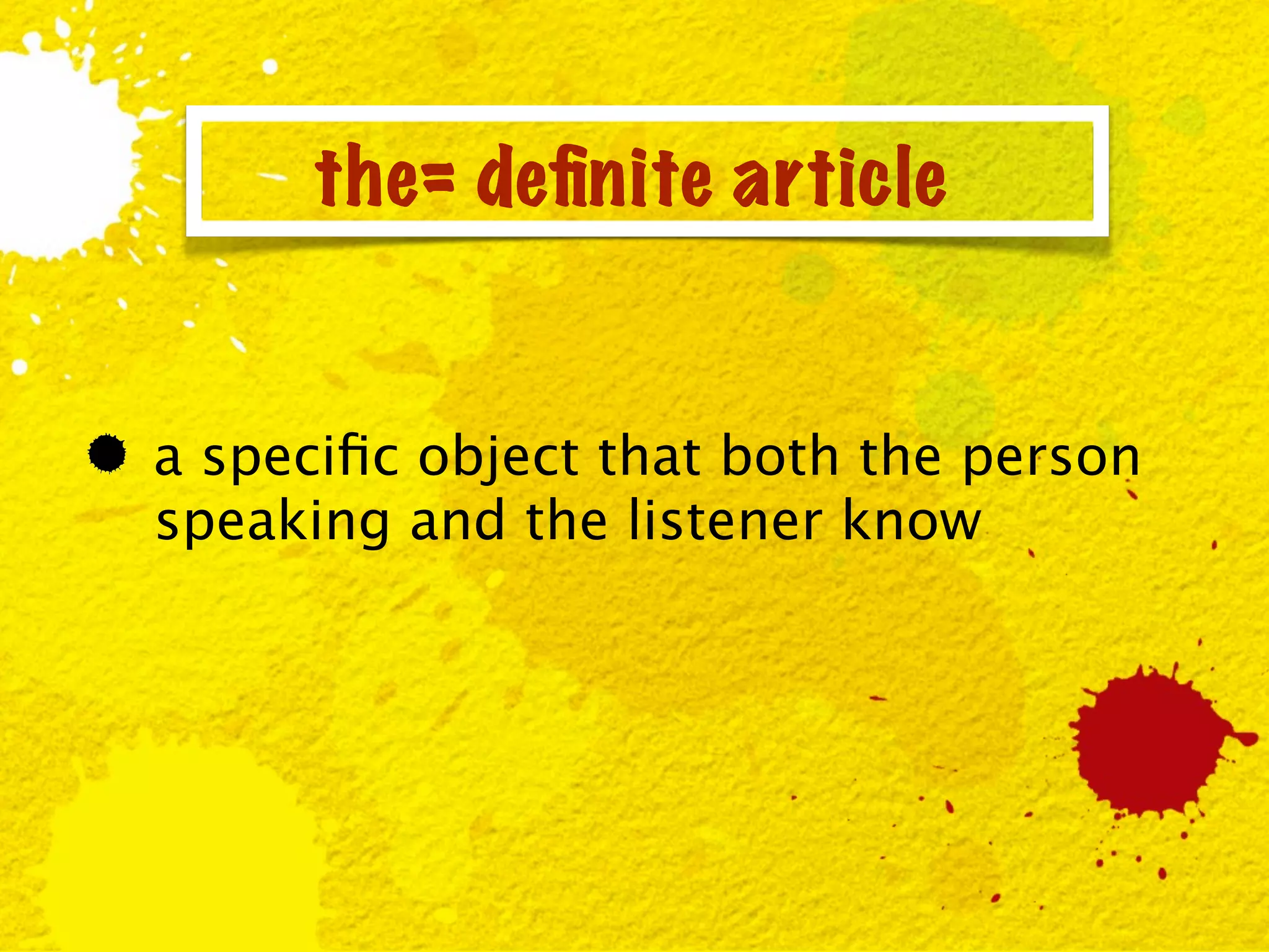 Definite and Indefinite Articles | KEY