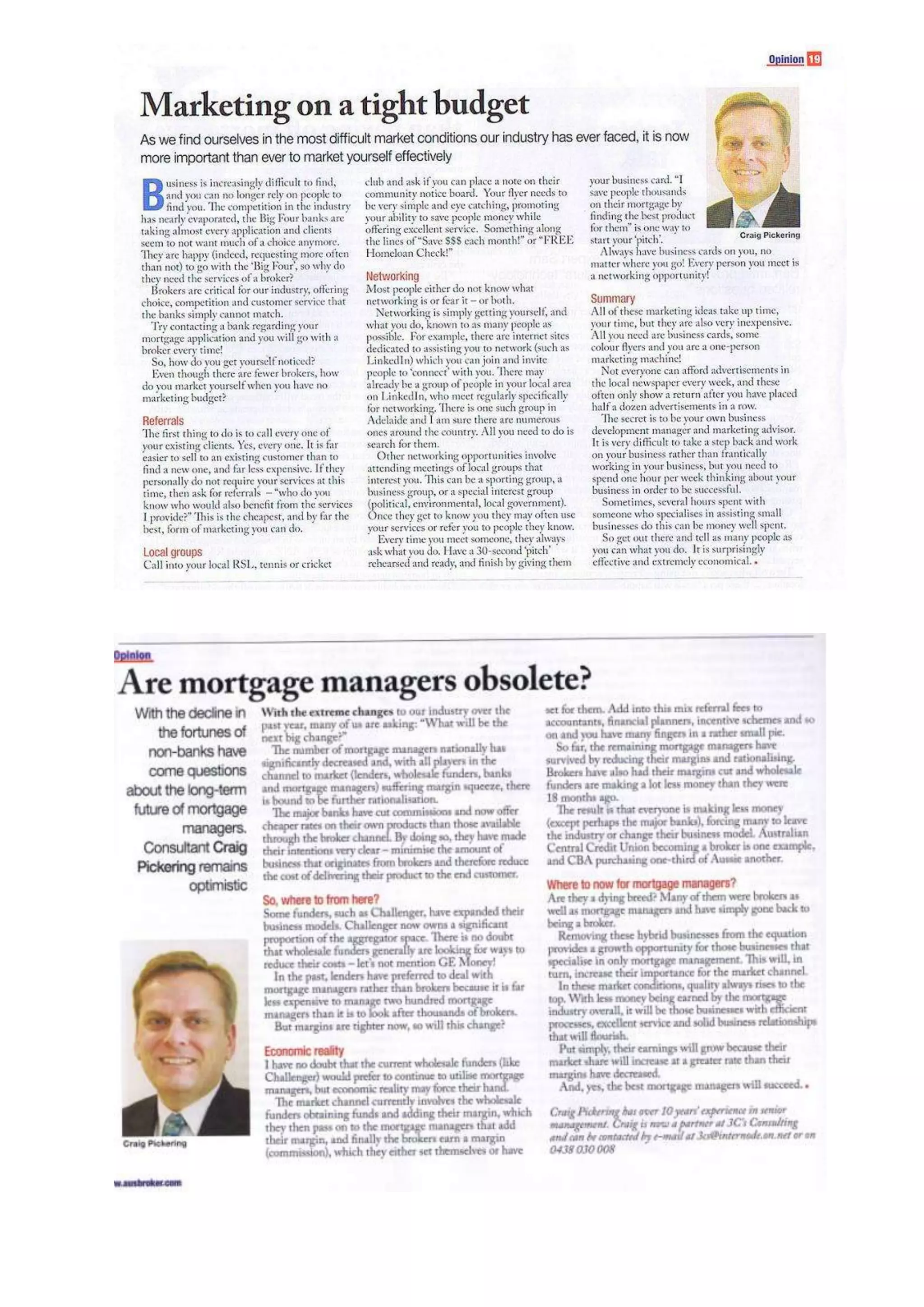Articles about marketing, business and finance. | DOCX