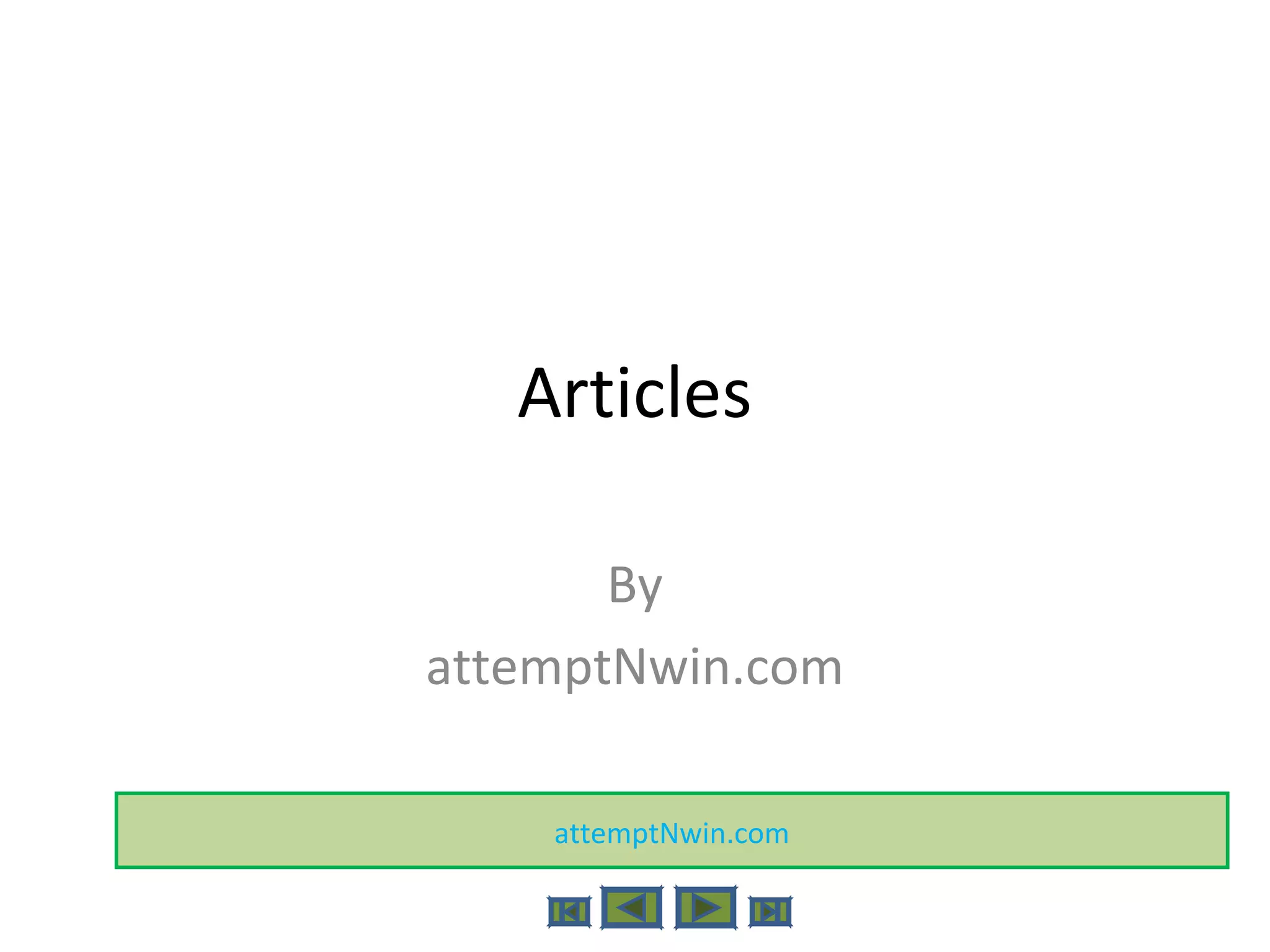 Articles | PPT