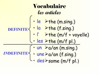 Les Articles | PPT