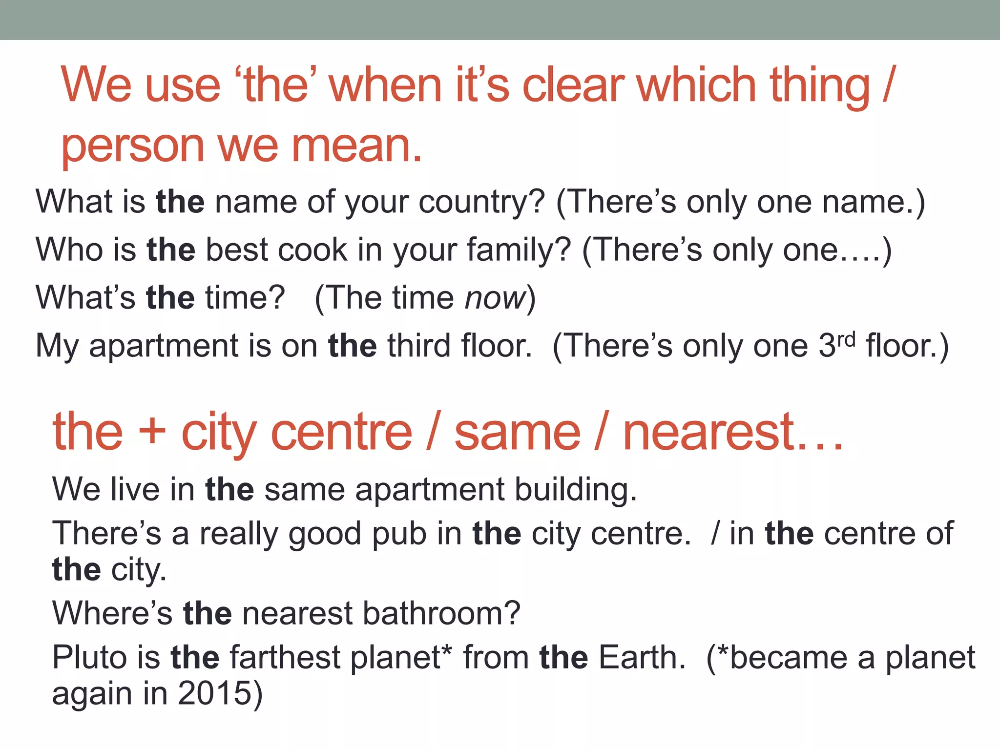 Articles and counters | PPT