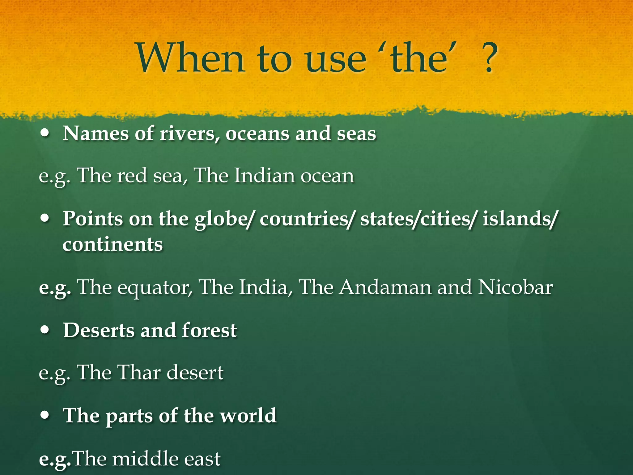 Articles and types of articles- English grammar | PDF