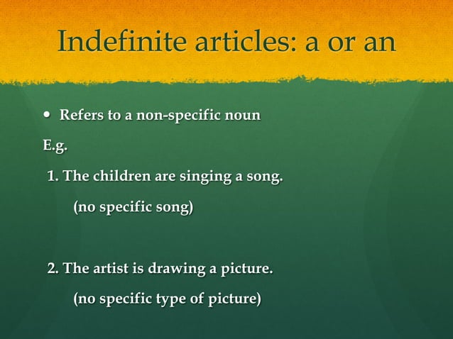 Articles and types of articles- English grammar | PDF