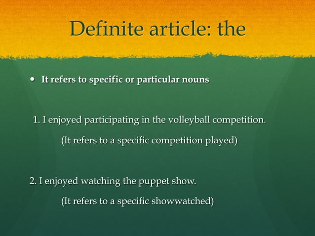 Articles and types of articles- English grammar | PDF