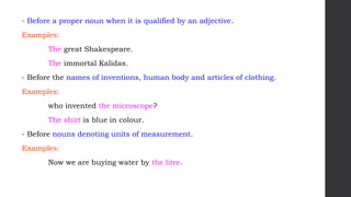 English Grammar Topic Articles. | PPTX