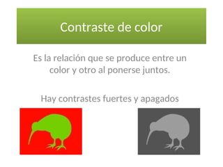 PPT DE CONTRASTE Y GAMA DE COLORES PARA ACTIVIDADES DE ARTE | PPT