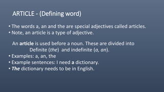 Articles.pptx English grammar general studies | PPT