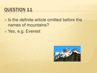 articles.definite abd indefinite articles in English | PPT