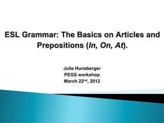 this presentation explain about articles | PPT