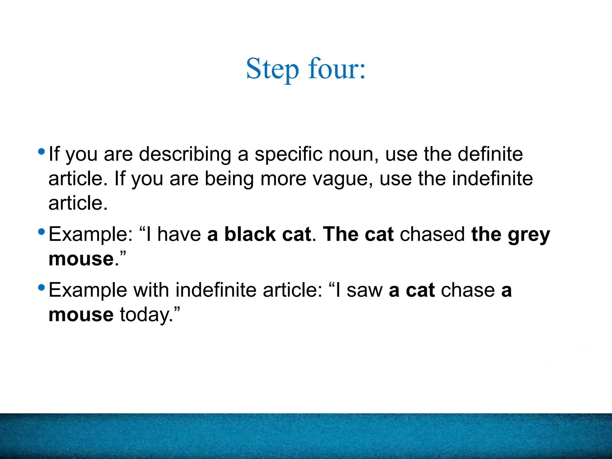 English grammar- How to use articles with nouns? | PPT