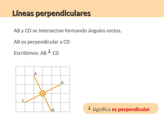 rectas, paralelos y segmentos ejemplos reales | PPT
