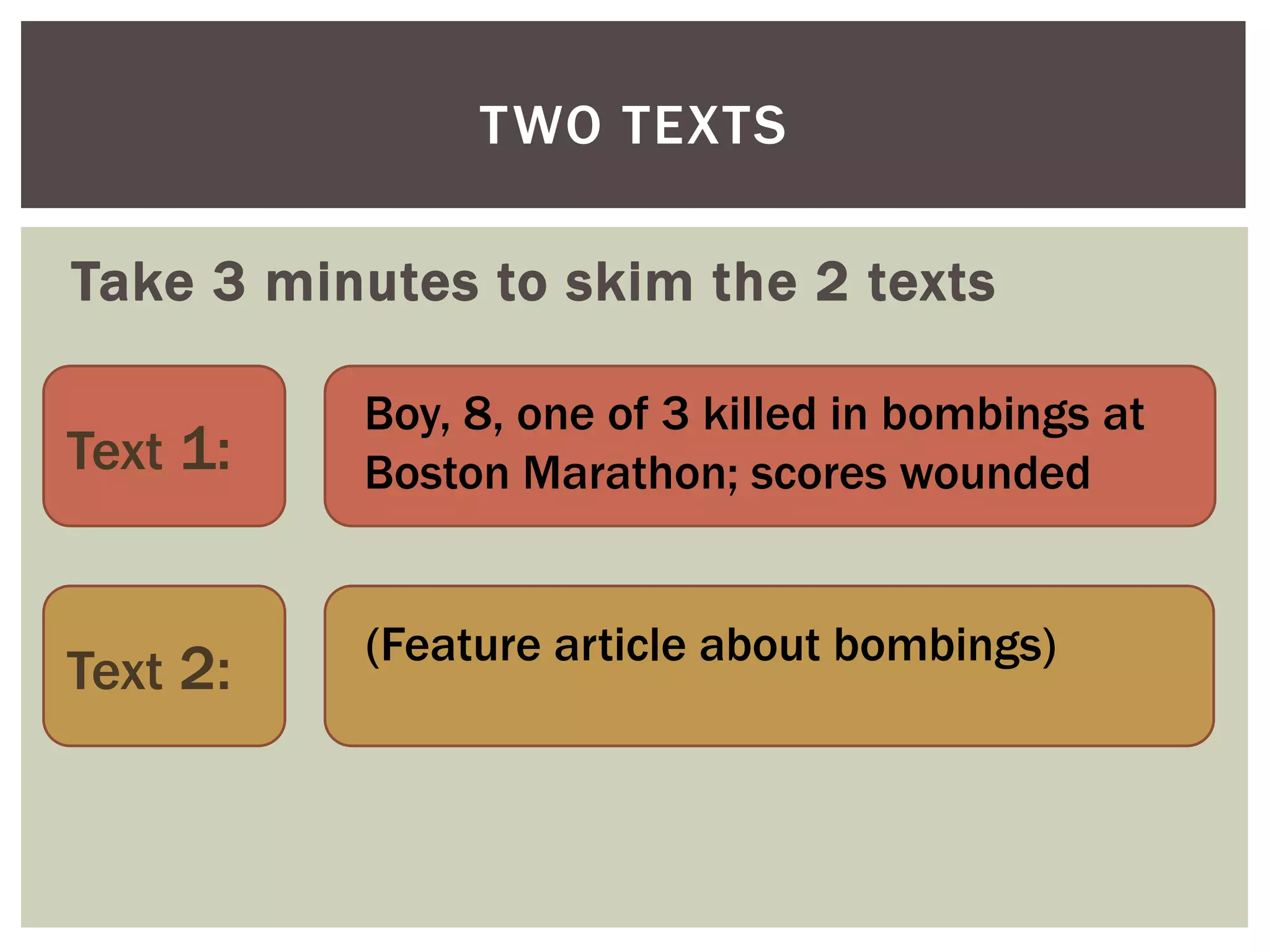 Articles news vs feature | PPTX
