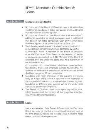 Articles of association of nestle en | PDF