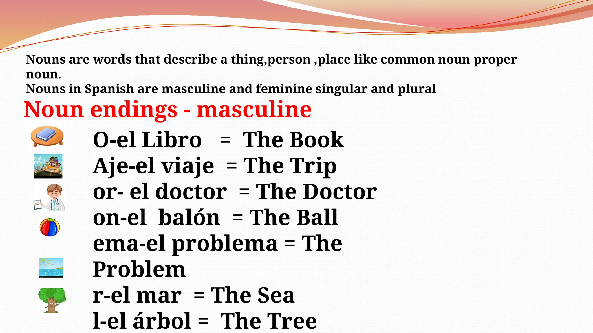 learn spanish grammar nouns and articles | PPT