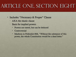 Articles I-III of the Constitution | PPT
