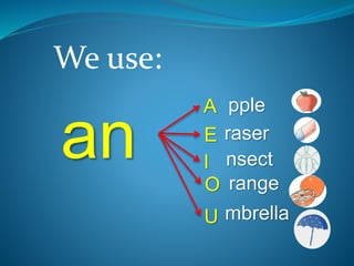 Articles a an | PPTX