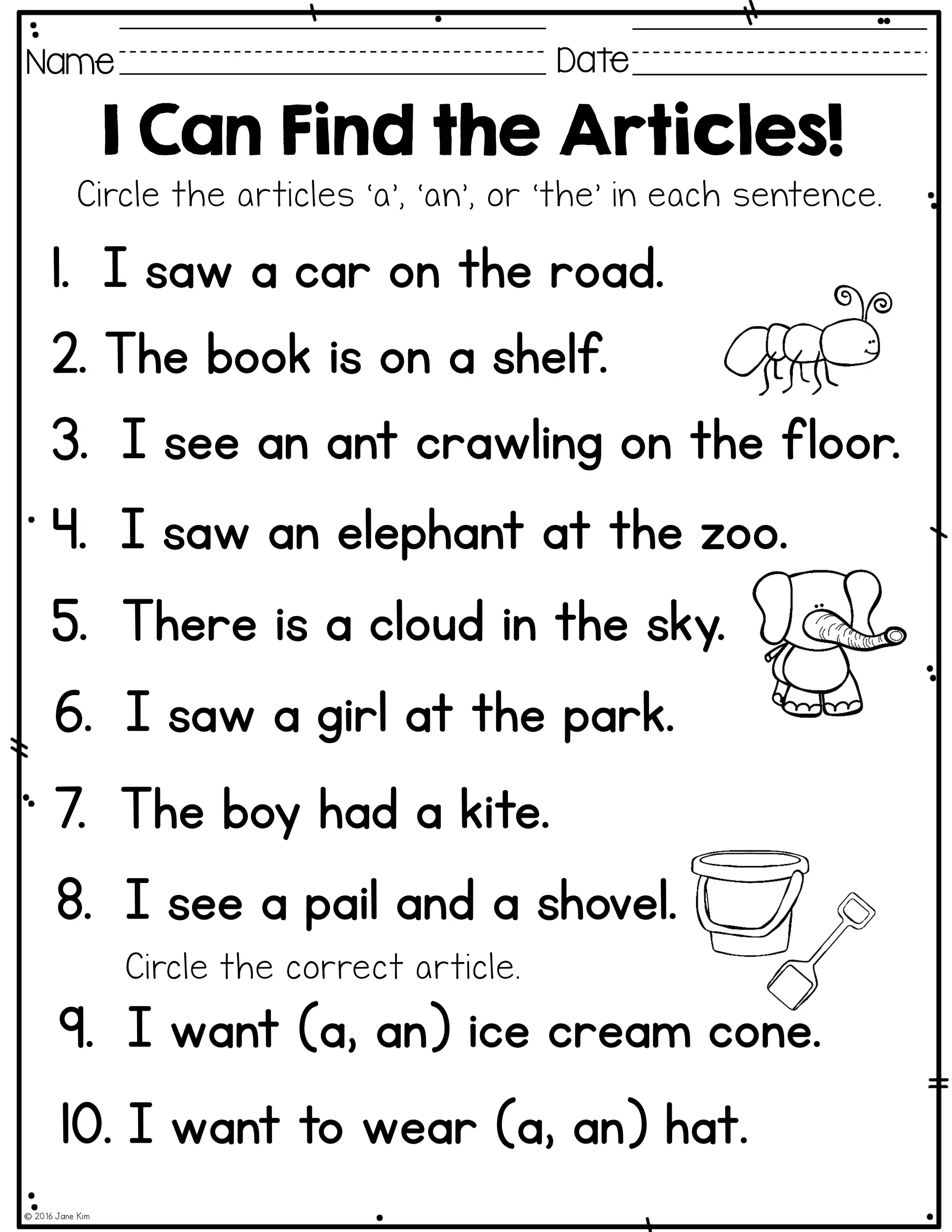 ArticlesAAnTheFirstGrade-1.pdf