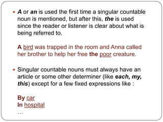 Articles and determiners Aina Fiol | PPT