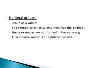 Articles and determiners Maria R & Antea C | PPT