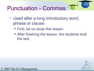 Basic Grammar Articles and punctuation | PPT