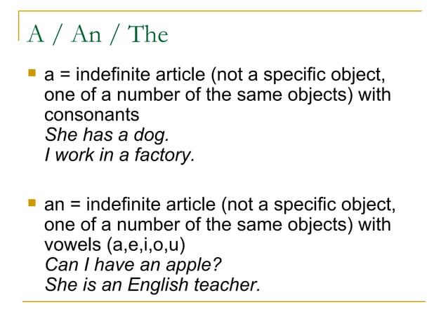 Articles and quantifiers | PPT